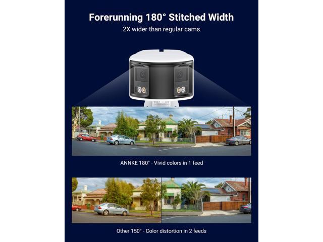 ANNKE FCD600 6MP Poe Security Camera System, IP Outdoor Camera in 180 ...