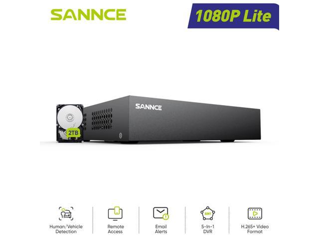 SANNCE 8CH 1080P Wired Home Surveillance Security Camera System DVR ...