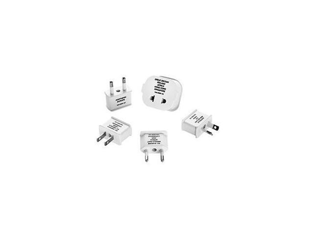 Travel Smart Polarized Adapter Plug 5pc Set - 250 V AC / 10 A, 12 A ...