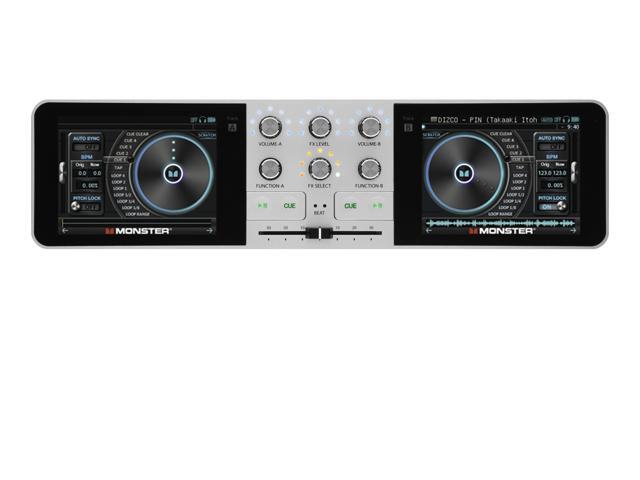 Monster GO DJ Portable Mixer Digital Turntable with LCD Touch Screen ...