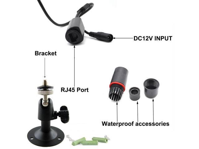 Mini Bullet PoE IP Camera, 1080P Indoor/Outdoor Network Mini Camera ...