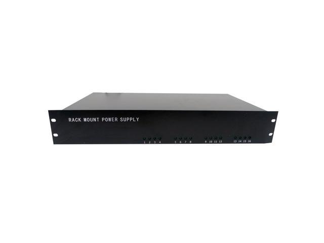 Rack Mount Power Supply 16 Channel 12V DC CCTV 13Amps Output 16ch ...