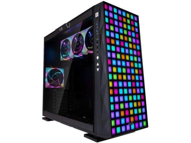 In-Win 309 BLACK Mid Tower Computer Case with 144 Stunning Addressable ...