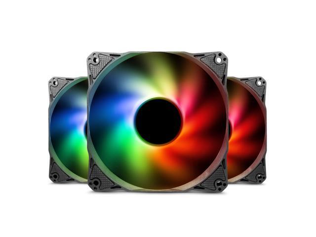 anidees AI-PRISMATIC 120 mm RGB Fan Triple set - RGB Rainbow - Newegg.com