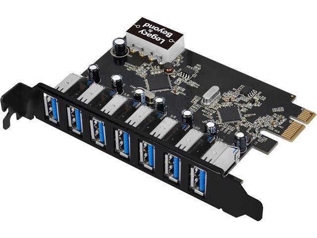 Legacy and Beyond Series PCIe to USB 3.0 7-Port PCI Express Card ...
