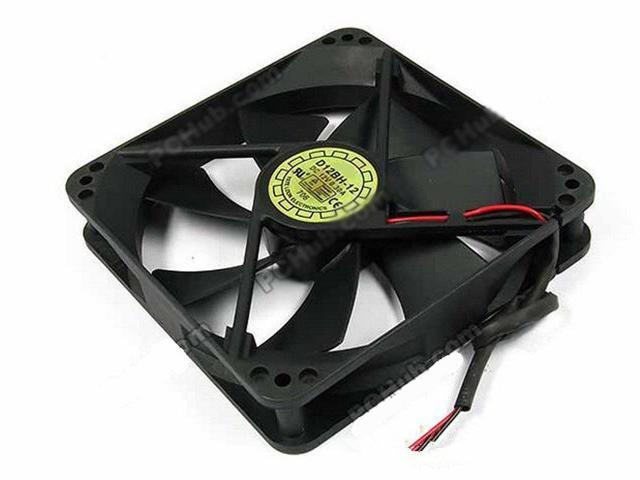 D12BH-12 DC 12V 0.3A 2700RPM 12025 12cm 12012025mm 2 Wires Silent ...
