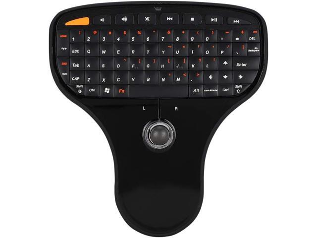Keyboard with Trackball Mouse, Mini USB Multimedia Keyboard, 2.4G ...