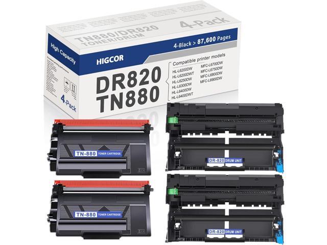 TN880 TN-880 Toner Cartridge and DR820 DR-820 Drum Unit Replacement for ...