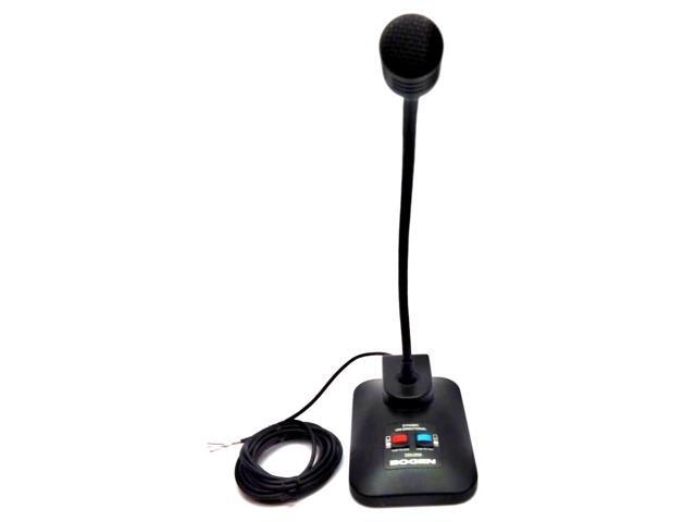 Bogen Communications Ddu250 Desktop Microphone, Dynamic, Uni-Dir, Push ...