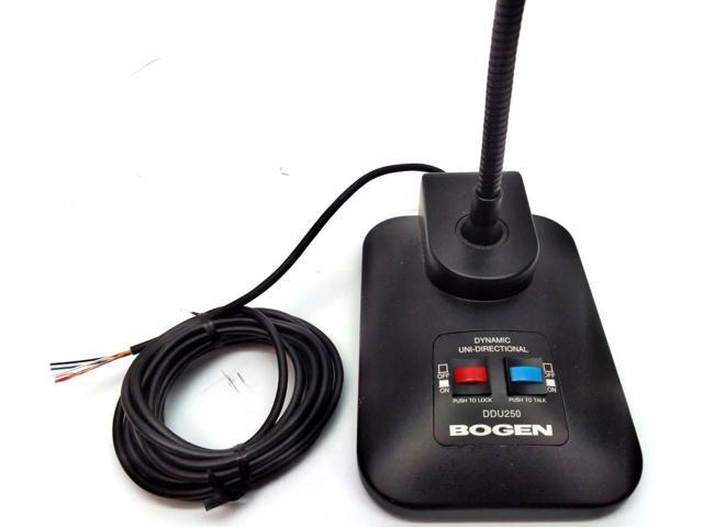 Bogen Communications Ddu250 Desktop Microphone, Dynamic, Uni-Dir, Push ...