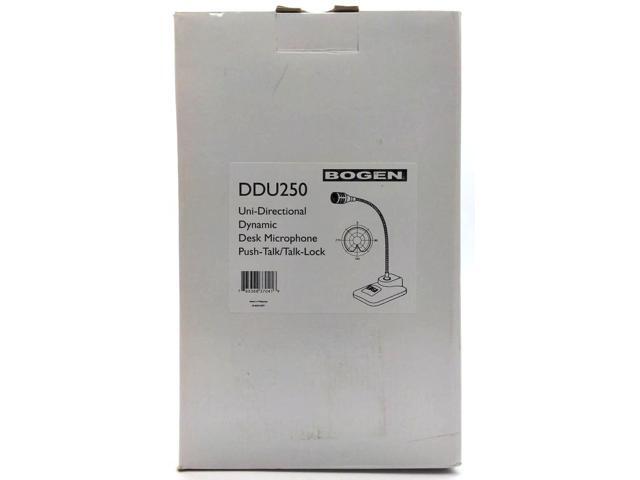 Bogen Communications Ddu250 Desktop Microphone, Dynamic, Uni-Dir, Push ...