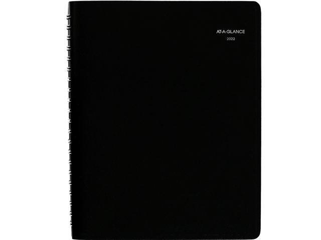AT-A-GLANCE 2022 8" x 11" Appointment Book DayMinder Black G560-00-22 ...