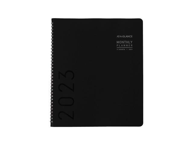 2023 AT-A-GLANCE Contemporary 9"" x 11"" Monthly Planner Black (70-260X-05-23) - Newegg.com