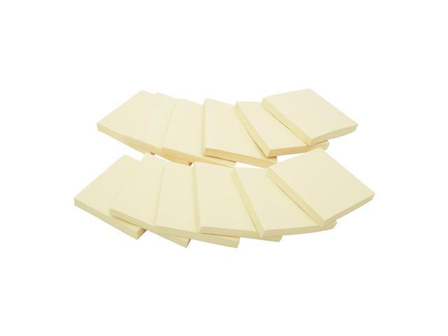 Staples Stickies Recycled Notes 3" x 3" Yellow 12 Pads/Pack (S-33YR12 ...