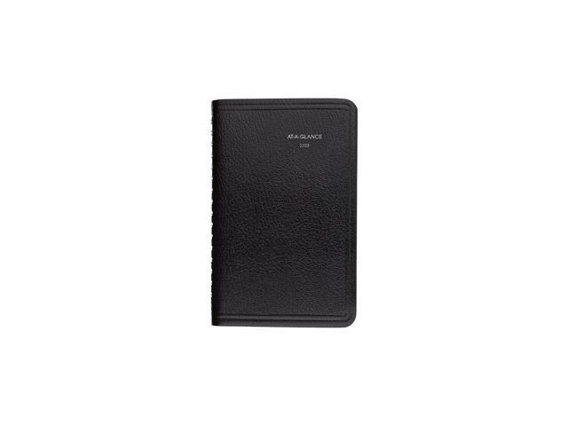2023 AT-A-GLANCE DayMinder 3.5"" x 6"" Weekly Appointment Book Black ...