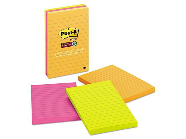 MyOfficeInnovations Stickies Lined Standard Notes 4" x 6" 100 Sh./Pad ...