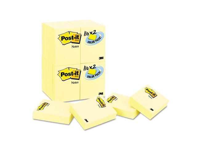 Post-It Notes Value Pk 24 Pads Canary Yellow 1 1/2 X 2 65324VAD ...