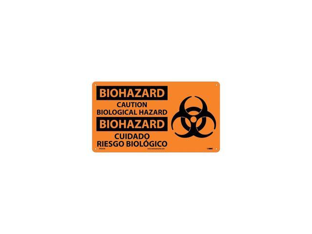 National Marker Wall Sign "Biohazard: Caution Biological Hazard ...