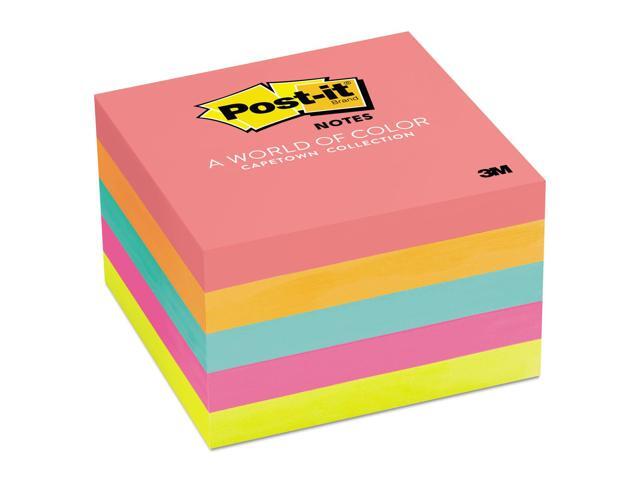 Post-it Original Pads in Cape Town Colors 3 x 3 100-Sheet 5/Pack 6545PK ...