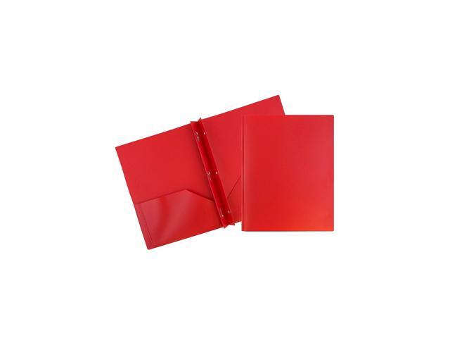 JAM Paper Plastic Two-Pocket School POP Folders w/Metal Prongs Clasps ...