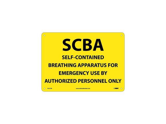 National Marker Notice Signs; Scba Self-Contained Breathing Apparatus ...