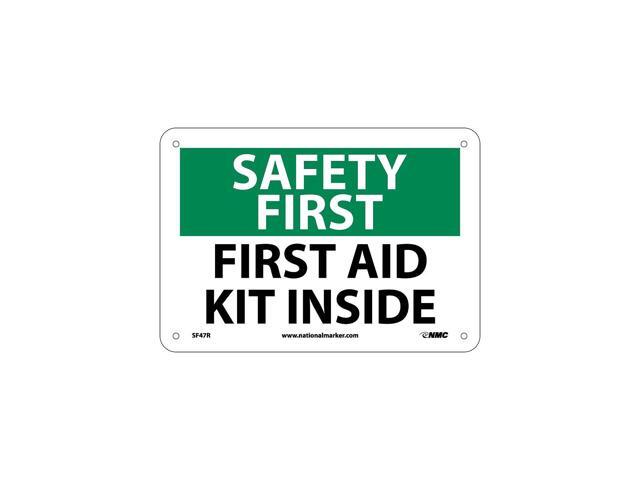 National Marker Notice Signs; Safety First First Aid Kit Inside 7X10 ...