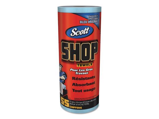 Scott Shop Towels Roll 10 2/5 x 11 Blue 55/Roll 12 Rolls/Carton 75147 ...