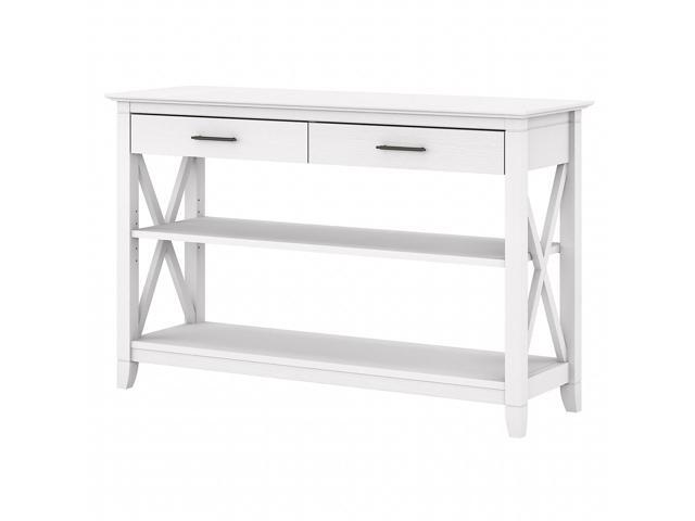 Bush Furniture Key West 47" x 16" Console Table with Drawers and ...