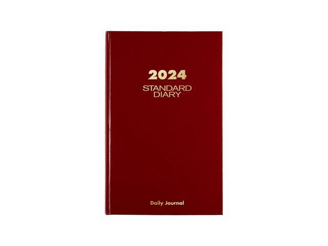 2024 AT-A-GLANCE Standard Diary 7.75" x 12" Daily Diary Hardsided Cover ...