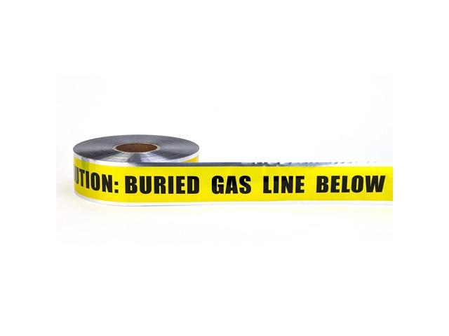 Mutual Industries "Gas Line" Underground Detectable Tape 3" x 333.33 ...