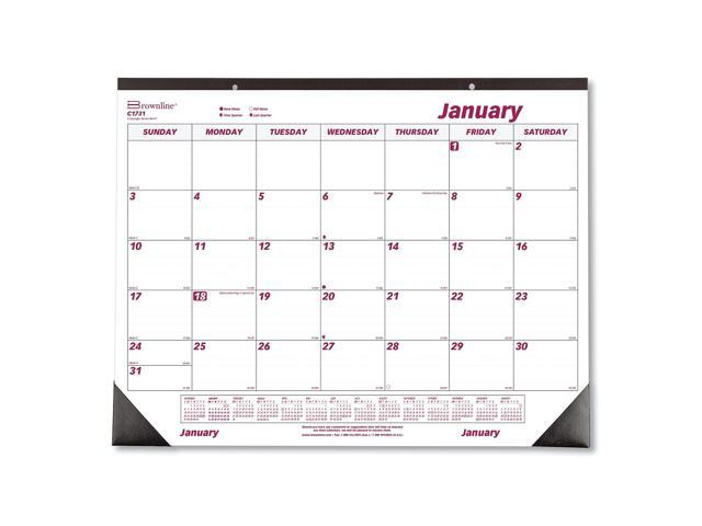 2024 Brownline 22 x 17 Monthly Desk Pad Calendar Chipboard (C1731 ...