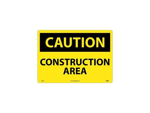 National Marker Construction Area 14X20. Rigid Plastic Caution Sign ...