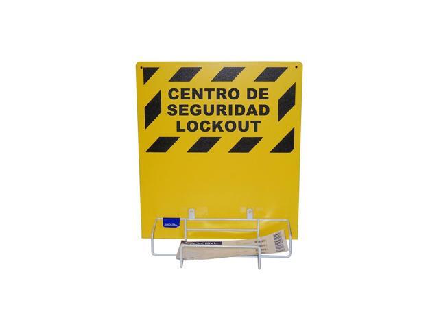 National Marker Loto Electrical Lockout Bilingual Backboard And Rack ...