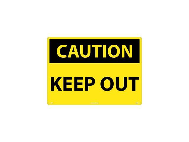 National Marker Caution Signs; Keep Out 20X28 Rigid Plastic C41RD ...