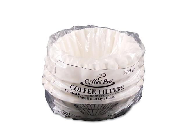 Coffee Pro Basket Filters for Drip Coffeemakers 10 to 12-Cups White 200 ...