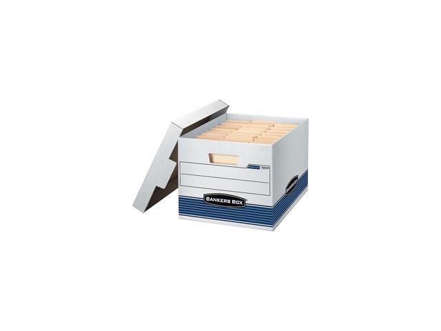 Bankers Box Stor/File Corrugated Boxes Letter/Legal Size White/Blue ...
