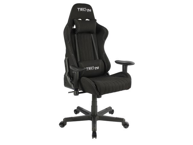 Techni Sport TS-F44 Fabric Ergonomic High Back Video Gaming Chair Black ...