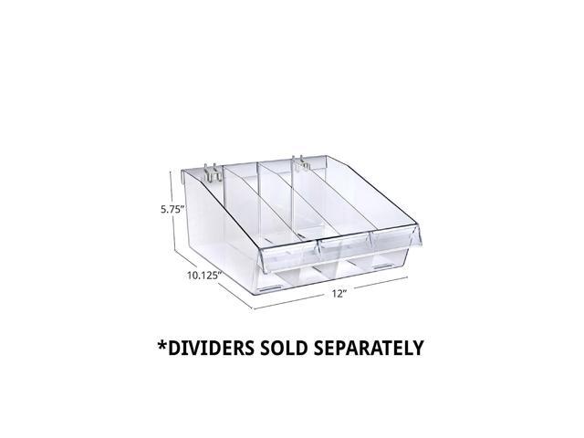 Azar 10.12-inch Deep Clear Divider Bin 556130 - Newegg.com