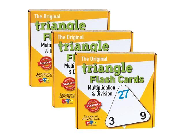 Learning Advantage The Original Triangle Flash Cards - Multiplication ...