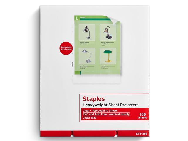 Staples Heavy-Duty Sheet Protectors 31866 - Newegg.com