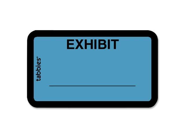 Tabbies Legal Exhibit Labels "Exhibit" 1-5/8"x1" 252/PK Blue 58091 ...