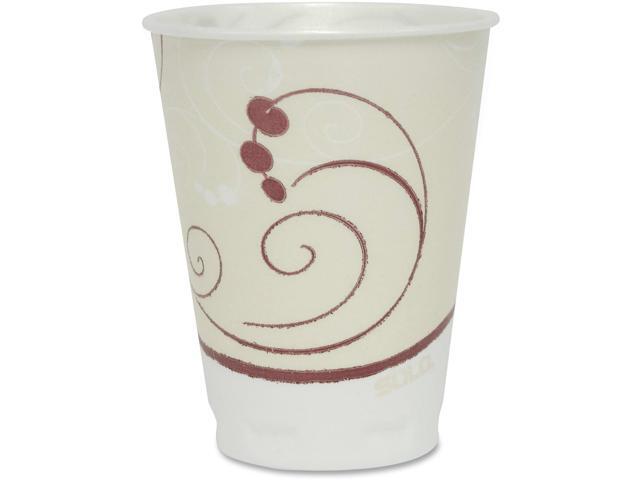 Trophy Symphony Foam Cups, 10oz, Beige/White/Red, 50/Sleeve - Newegg.com