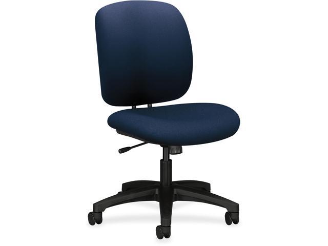 HON ComforTask Chair, Navy Fabric - Polymer Navy, Olefin Seat - Polymer ...