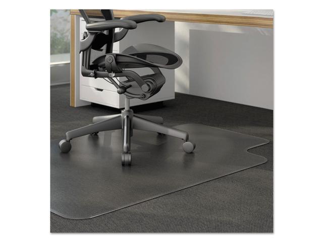 Alera ALEMAT4553CLPR Studded Chair Mat for Low Pile Carpet, 45 x 53 ...