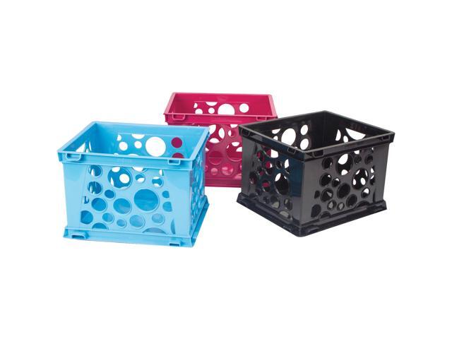 Storex Micro Crates - External Dimensions: 6.8" Length x 5.8" Width x 4 ...