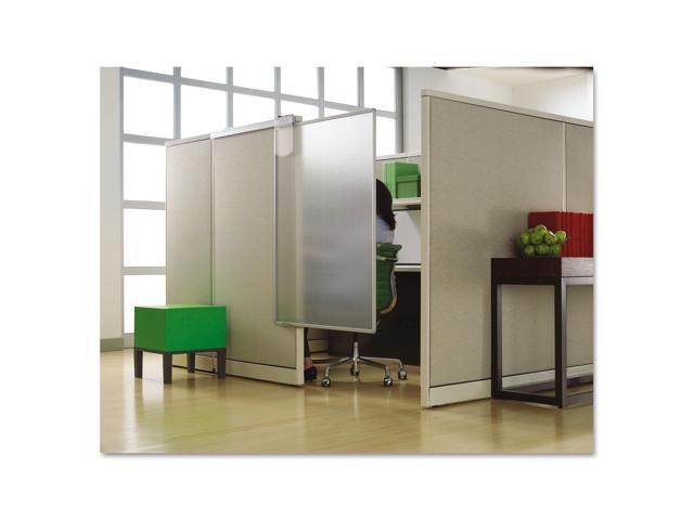 Quartet Workstation Privacy Screen 36w x 48d Translucent Clear/Silver ...