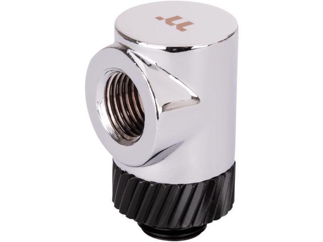 Thermaltake Pacific SF 90 Degree Adapter Silver Black/DIY LCS/Fittings ...