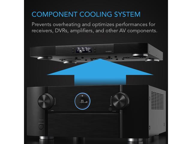 AC Infinity AIRCOM T9, Quiet Cooling Fan System 17" for Receivers, Amps ...