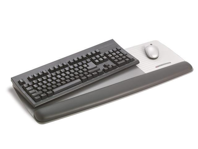 3M Gel 650 x 260 mm Wrist Rest Keyboard Platform with Mouse Mat with ...