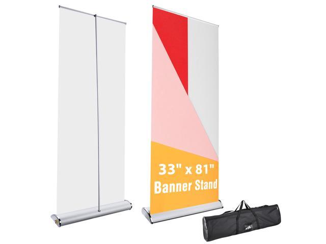 33"x81" Aluminum Retractable Roll Up Banner Stand Trade Show Display ...